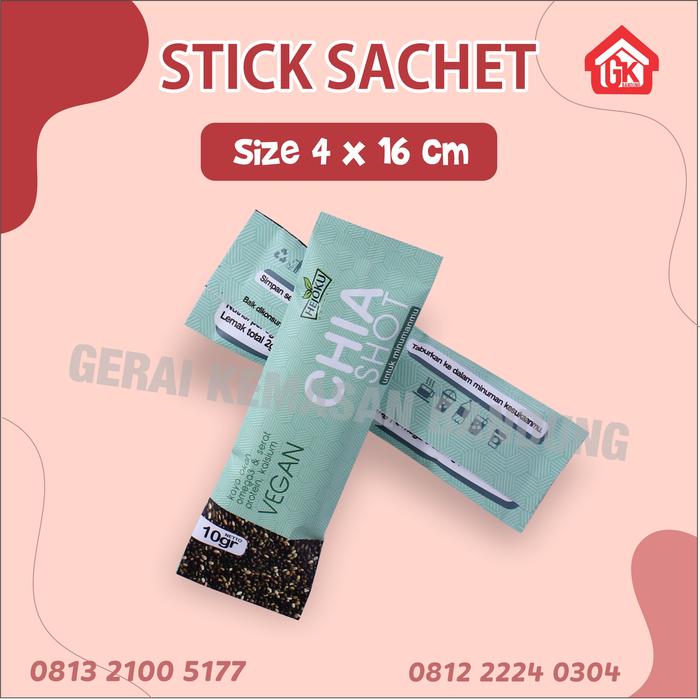 Jual Kemasan Stick Sachet 4 x 16 cm Custom Desain - Kota Bandung ...