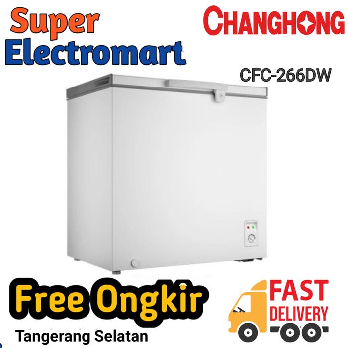 Jual CHEST FREEZER CHANGHONG CFC 266 DW LEMARI PEMBEKU 210 LITER FREZER ...