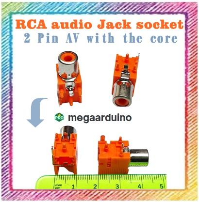 Jual RCA Audio Jack Socket 2 Pin AV with the core socket AV - Kota ...