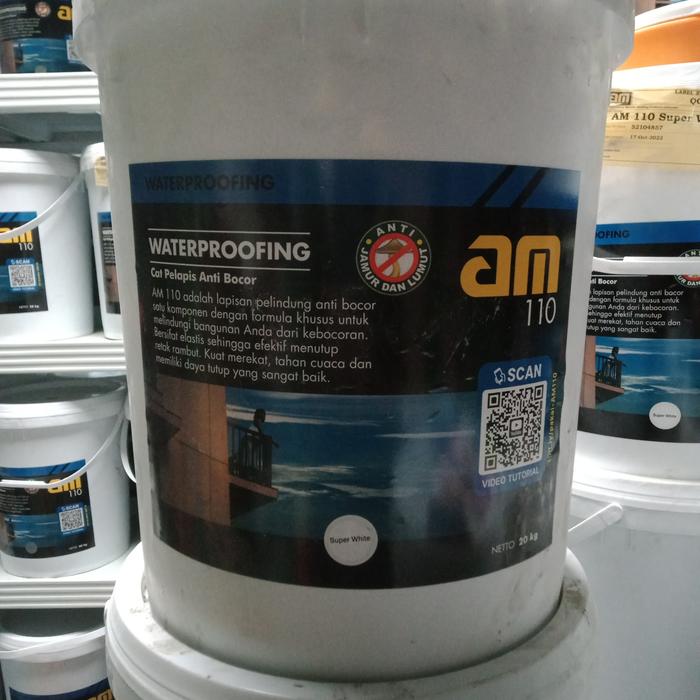 Jual am110 waterproofing cat pelapis anti bocor (20 kg) warna super ...