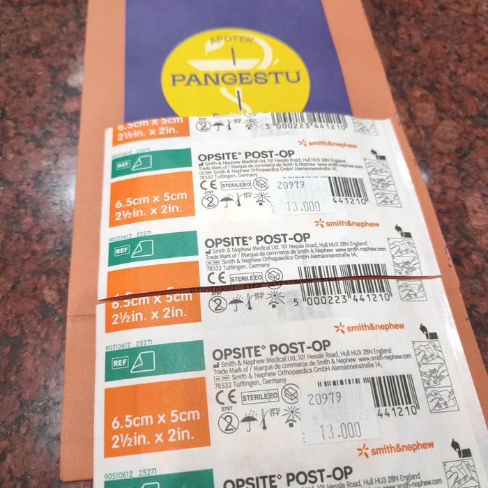 Jual Opsite Post-Op 6,5cm x 5cm / Plester Post Op Tahan Air Smith ...