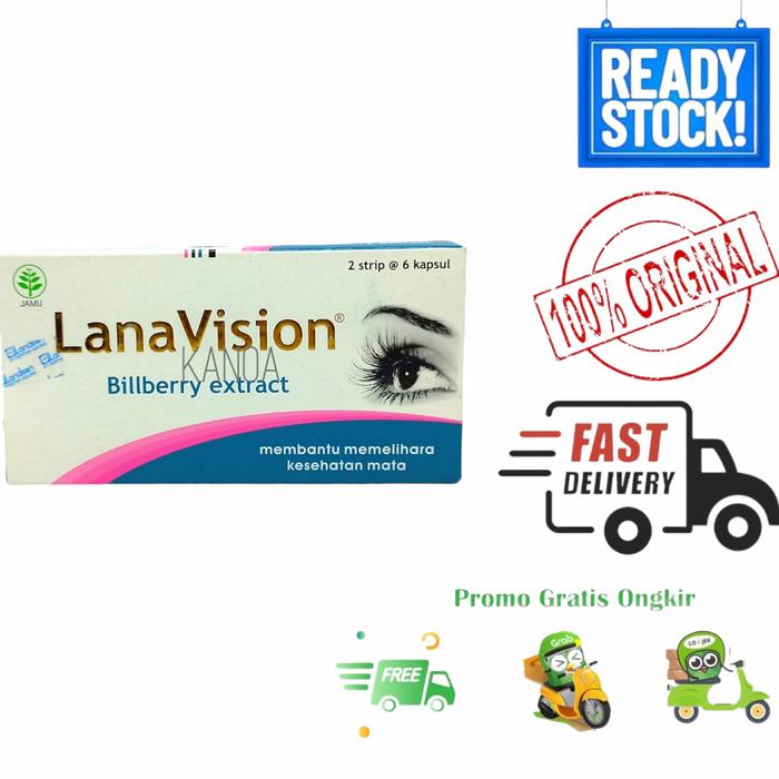 Jual vitamin mata terbaik LanaVision billberry extract 1 box 12 caps ...