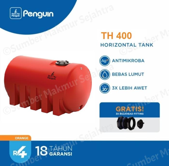 Jual Tangki / Toren / Tandon Air Horizontal Penguin 4000 liter - TH 400 ...