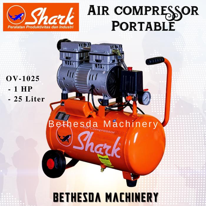 Jual Shark Kompresor Udara 1 HP Air Compressor Portable OV 1025 1HP ...