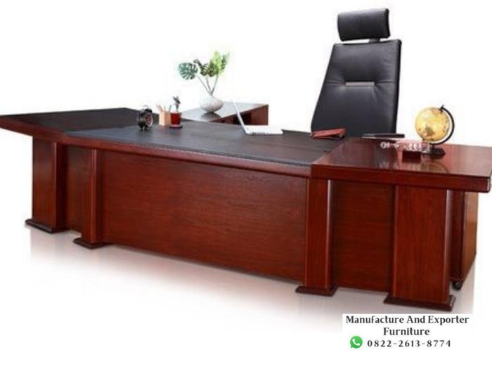 Jual meja kantor kayu jati kering / meja direktur jati / meja bos - Kab ...