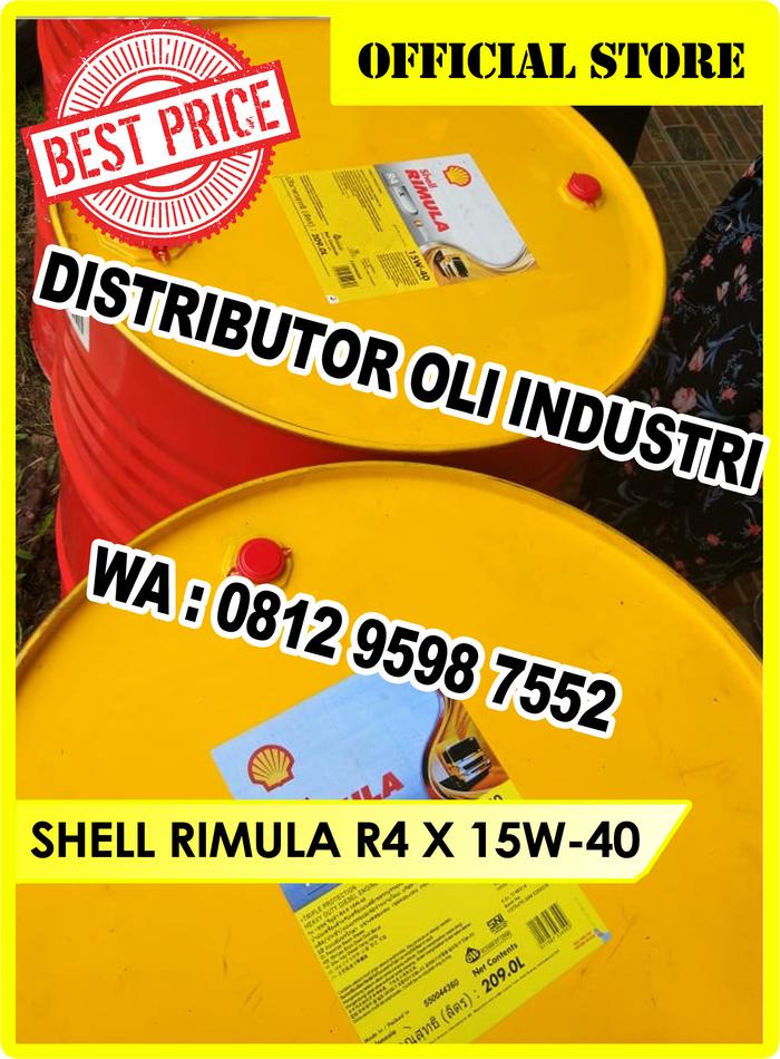 Jual SHELL RIMULA R4 X 15W-40 ( DRUM 209 Liter - Free Ongkir ) - Kota ...