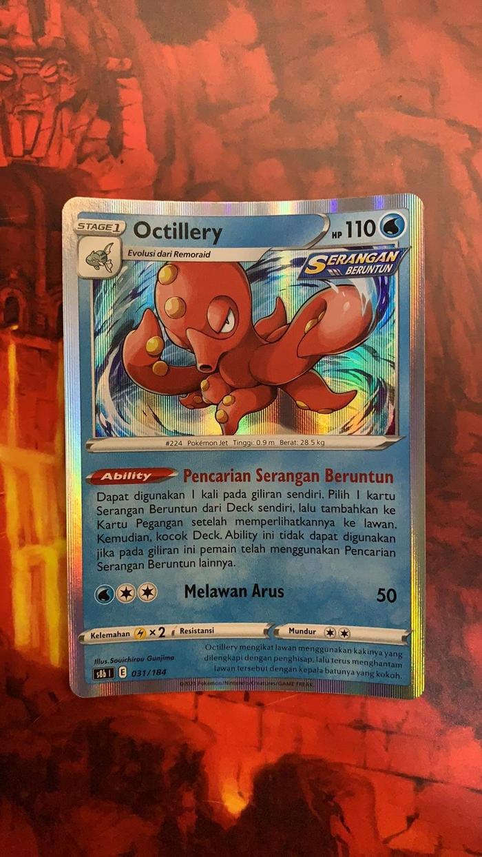 Jual octillery holo kartu pokemon tcg indonesia vmax climax card - Kota ...