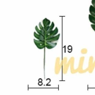 Jual Topper Daun Monstera, Hiasan Kue Daun, Background Daun, Topper ...