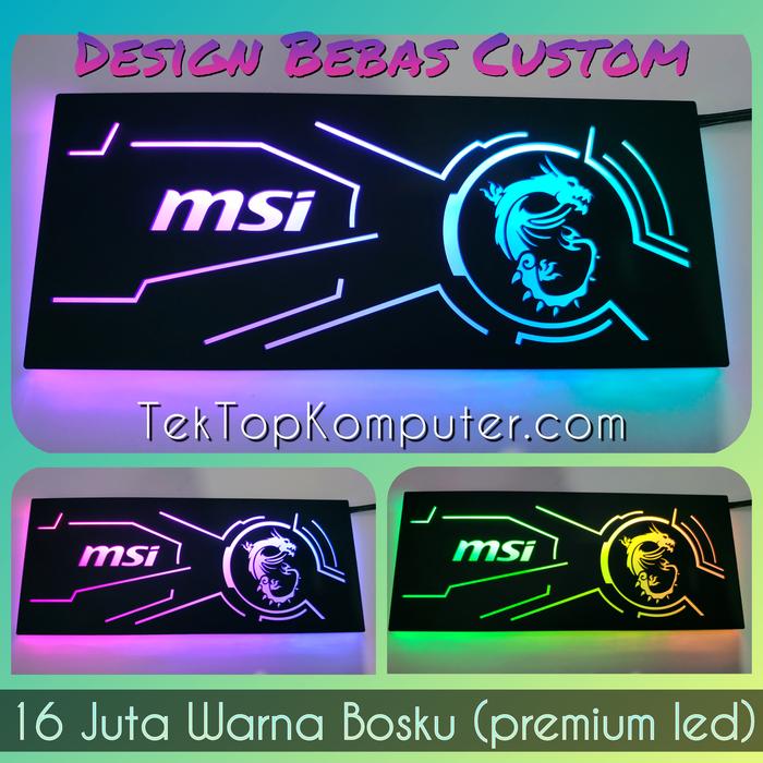 Jual Custom VGA Backplate Modding With RGB Led - ARGB Top+Side - Kab ...