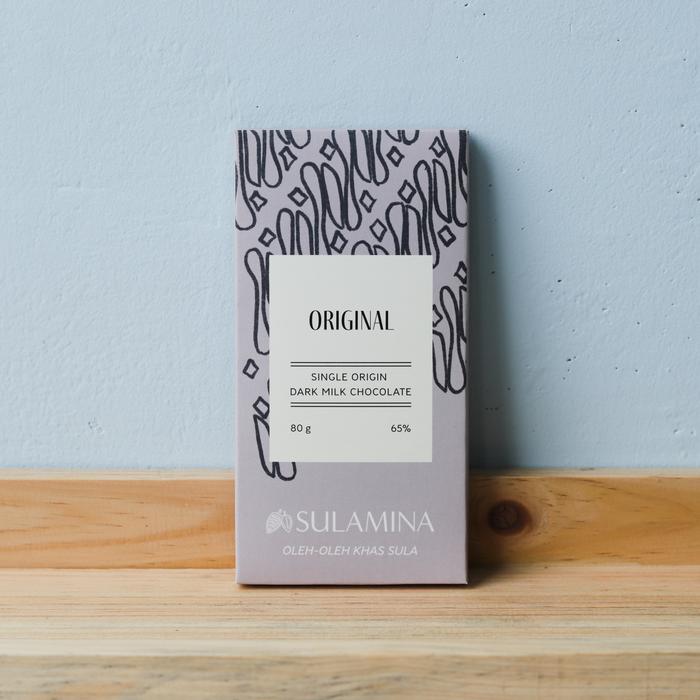 Jual Sulamina Dark Milk Chocolate 65% - Original - 80 gram batang ...