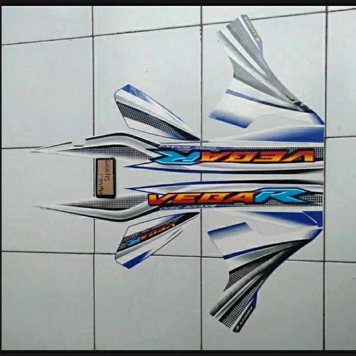 Jual Sticker Striping List Lis Body Vega R 2004 2005 Biru Putih Standar ...
