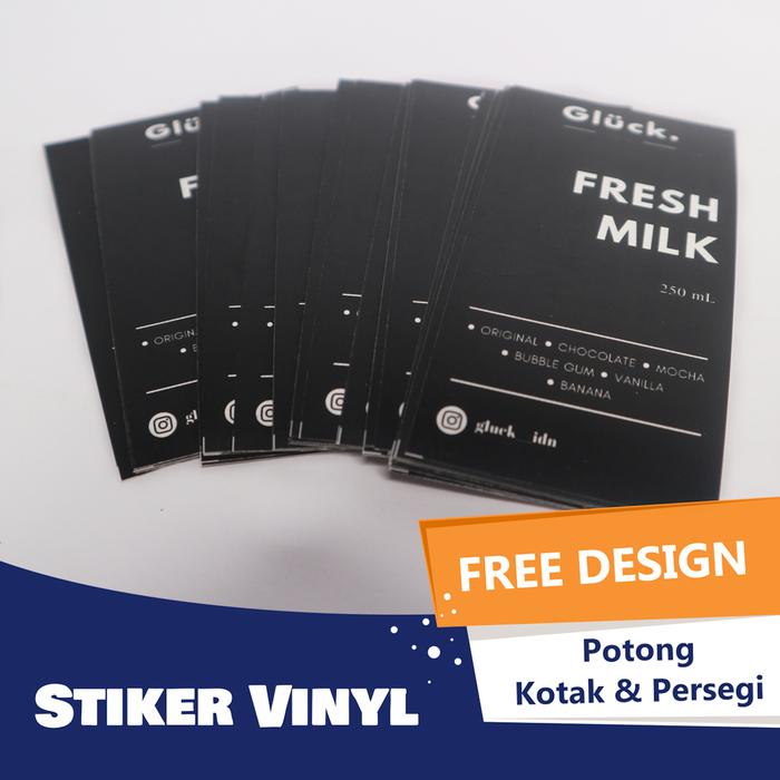 Jual Cetak Sticker Vinyl Label Kemasan Logo Olshop Custom Ukuran Besar ...