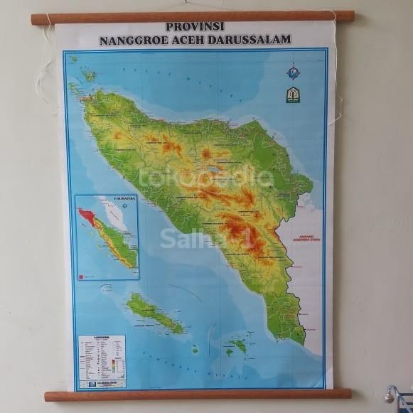 Jual Peta Provinsi Nanggroe Aceh Darussalam (bingkai) - Kecil - Kota ...
