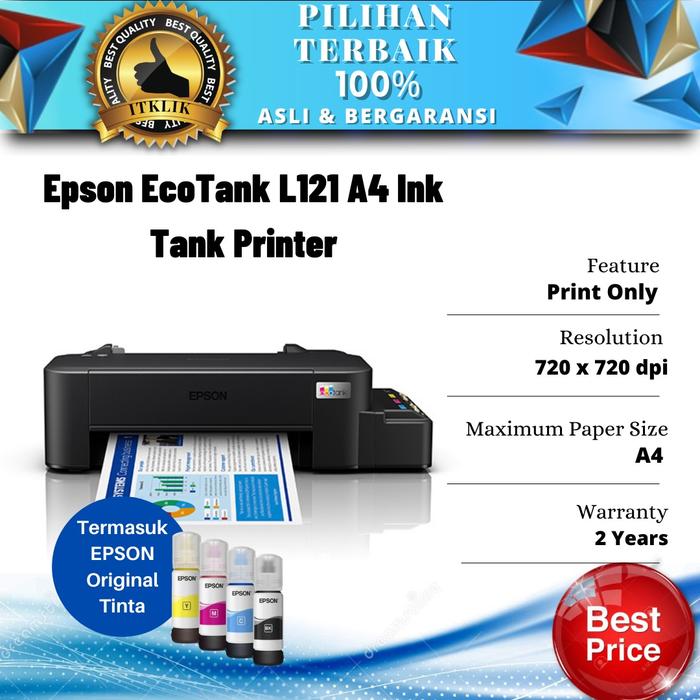 Promo Epson Printer L121 Print Only - Garansi Resmi Epson Cicil 0% 3x - Jakarta Pusat - PT ...