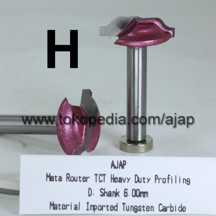 Jual Mata Router Profil Trimmer CNC shank 6mm TCT Heavy Duty Kayu ...
