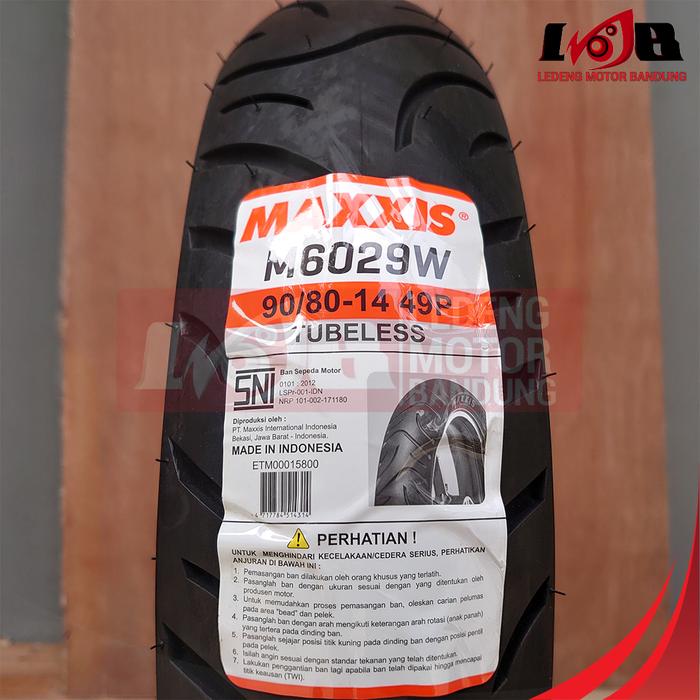 Jual Maxxis M6029W 90/80-14 Ban Luar Tubeless Motor Matic Matik ...