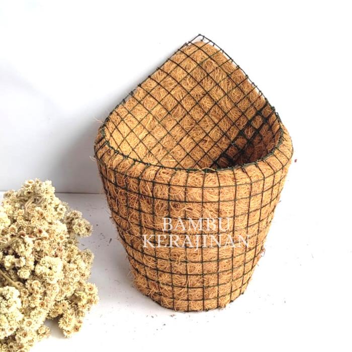 Jual POT KERUCUT ANGGREK SABUT D10 / POT TEMPEL DINDING / POT TANAMAN ...