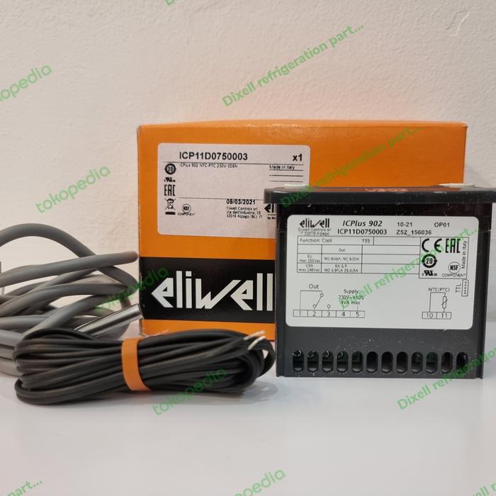 Jual Thermostat Eliwell IC 902, 230v +Sensor PTC - Jakarta Utara ...