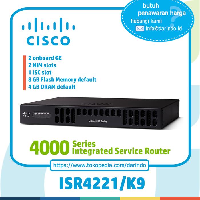 Jual Cisco 4000 Series Integrated Services Router [ISR4221/K9 ...