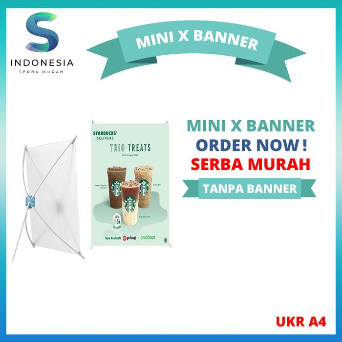 Jual Mini X BANNER A 4/ Standing Meja/ Standing Promosi Mini x Banner ...