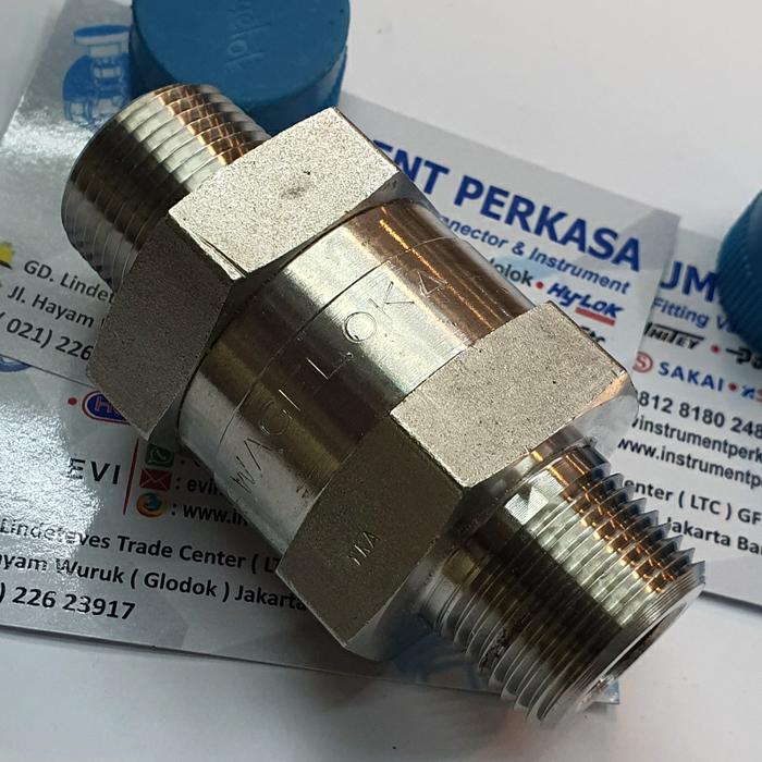Jual SS-CHM12-1 Check valve 3/4" MNPT x 3/4" MNPT SS316 SWAGELOK 1PSI ...
