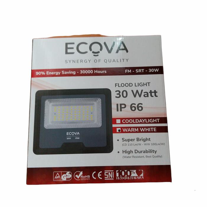 Jual Lampu Sorot/Lampu Tembak LED 30Watt IP66 Putih/Kuning ECOVA ...