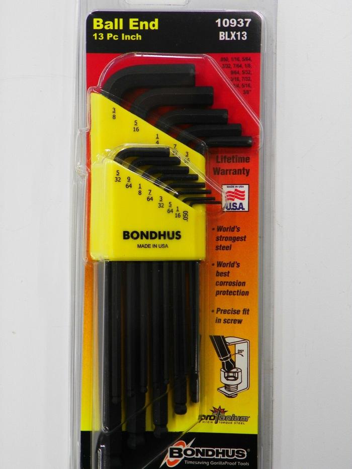 Jual Kunci L Set BONDHUS BLX13 HEXKEY DENGAN BOLA INCH HEX KEY ...