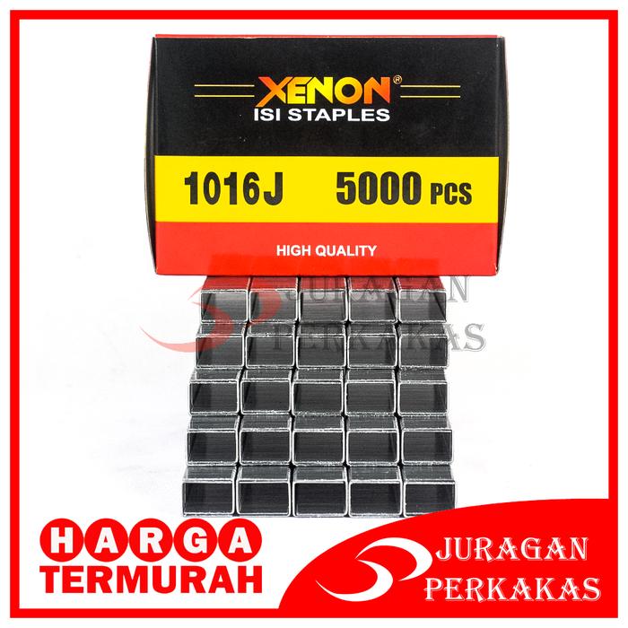 Jual XENON 1016J ISI STAPLES STEPLES TEMBAK REFILL AIR NAILER STAPLER ...