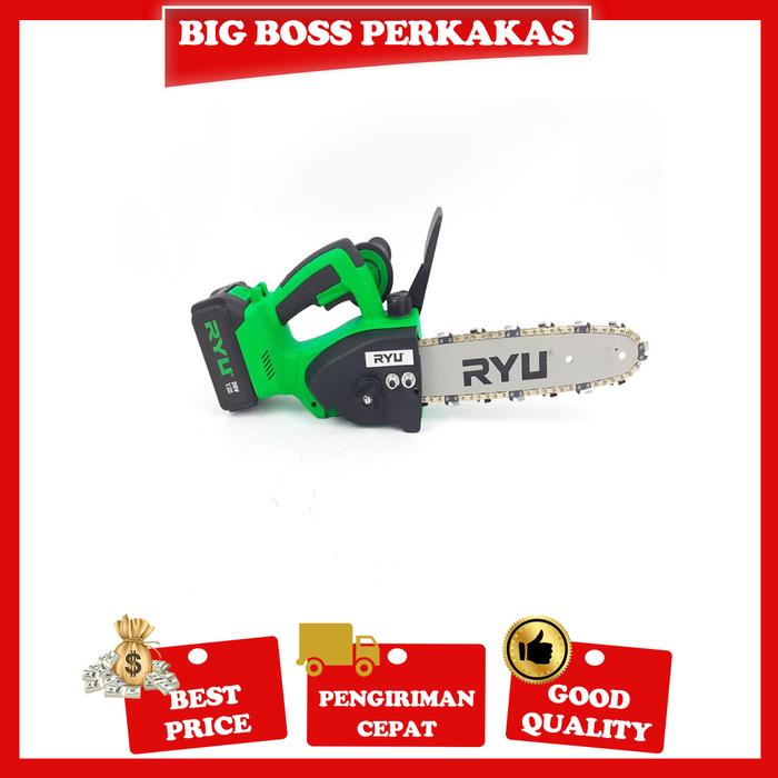 Promo MESIN GERGAJI POHON BATERAI RYU RCCH 10 RCCH10 CORDLESS CHAIN SAW ...