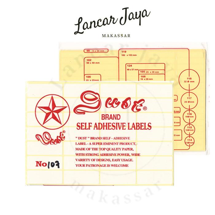 Jual Self Adhesive Labels / Sticker Label no.107 (19x50mm) - Kota ...