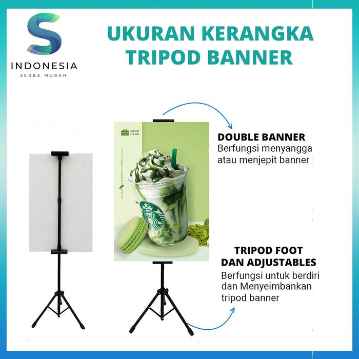 Jual Tripod Banner 2 Sisi - 2 METER [ IMPORTIR ] Standing BAnner - Kota ...