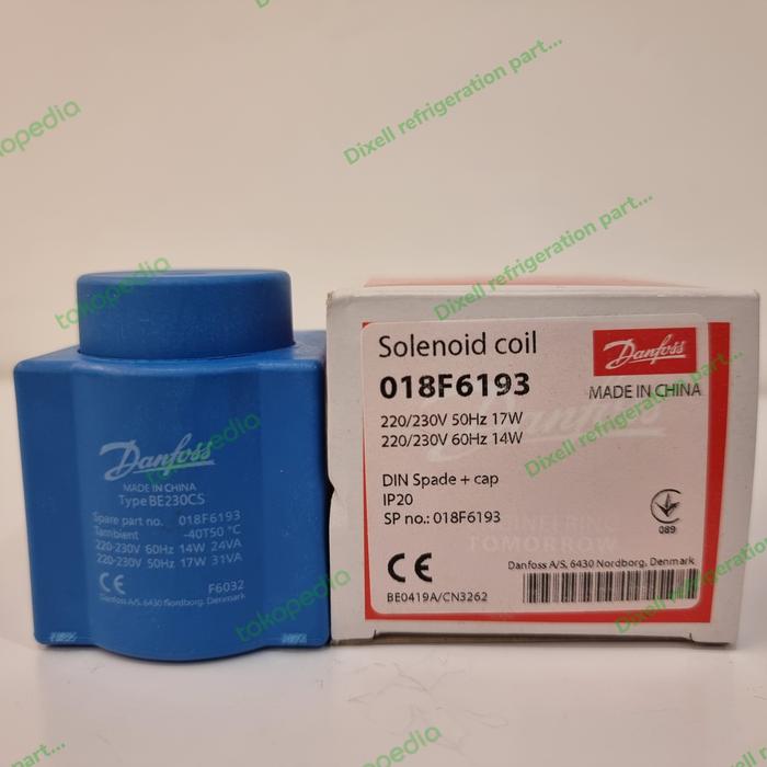 Jual Solenoid Coil Danfoss 018F6193 220/230v - Jakarta Utara - Dixell ...