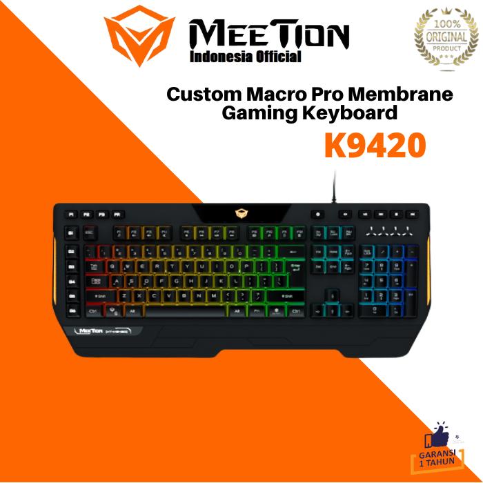 Jual MeeTion Custom Macro Pro Membrane Game Gaming Keyboard MT K9420 ...