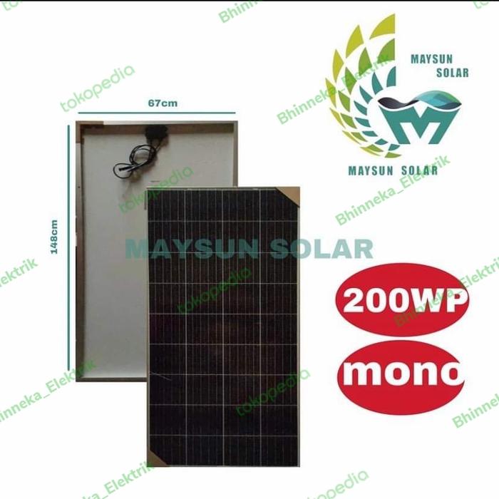 Jual Solar Panel 200wp Mono Crystalline Pv Module 200W HQ A+ - Jakarta ...
