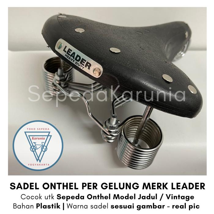 Jual Sadel Sepeda Onthel Merk LEADER | Model Gelung - Warna Cokelat ...