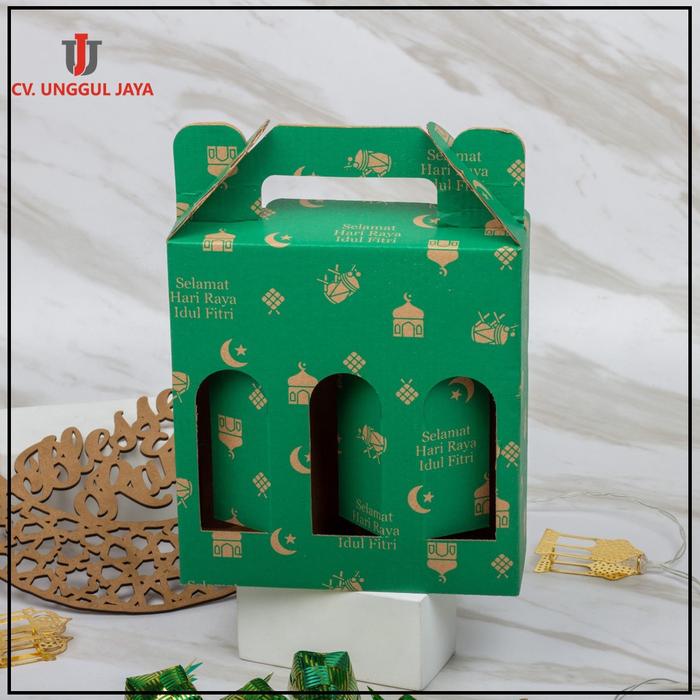 Jual Kardus Botol 250ml x 3 Packaging Box Botol Lebaran Dus Jinjing ...