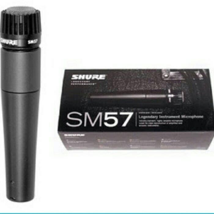 Jual Mic Instrument Dynamic kabel Shure SM-57 grade A - Hitam - Jakarta ...