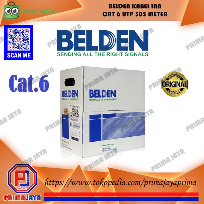 Jual BELDEN Kabel LAN Cat 6 UTP 305 meter Data Cable CAT 6 ORIGINAL ...