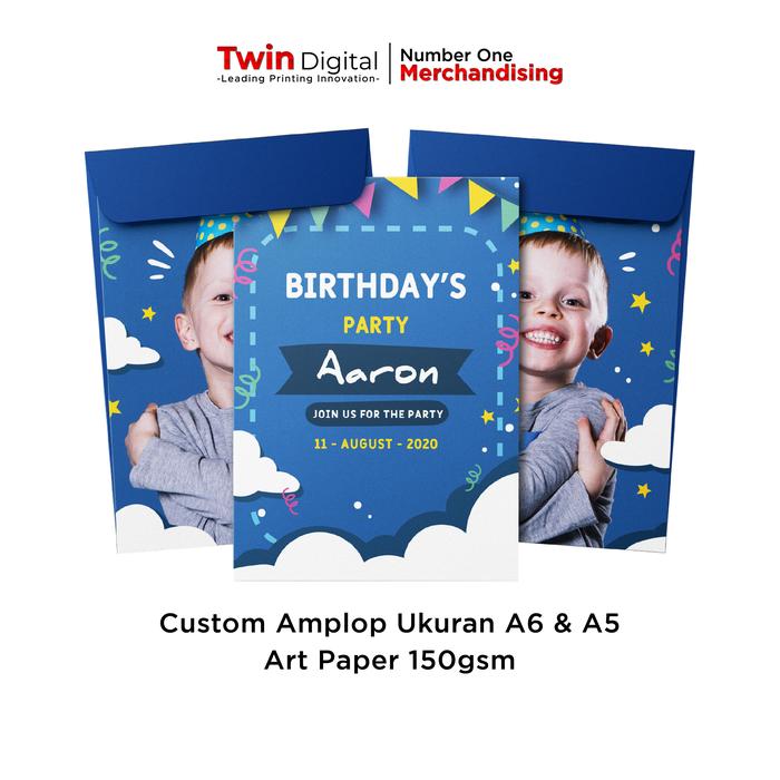 Jual Cetak Amplop Custom Design / Angpau Custom Art Paper 150gr - A5 ...