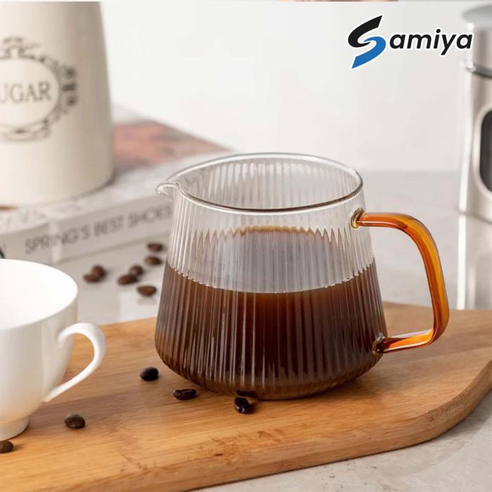 Promo coffee server V60 vertical grain 500ml / teko kopi kaca aesthetic - Jakarta Barat - samiya ...