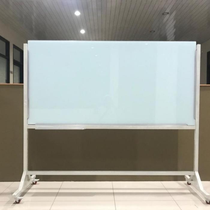 Promo Papan tulis Glassboard Standing uk 90x120 cm kaki roda besi - Jakarta Barat - kios ...