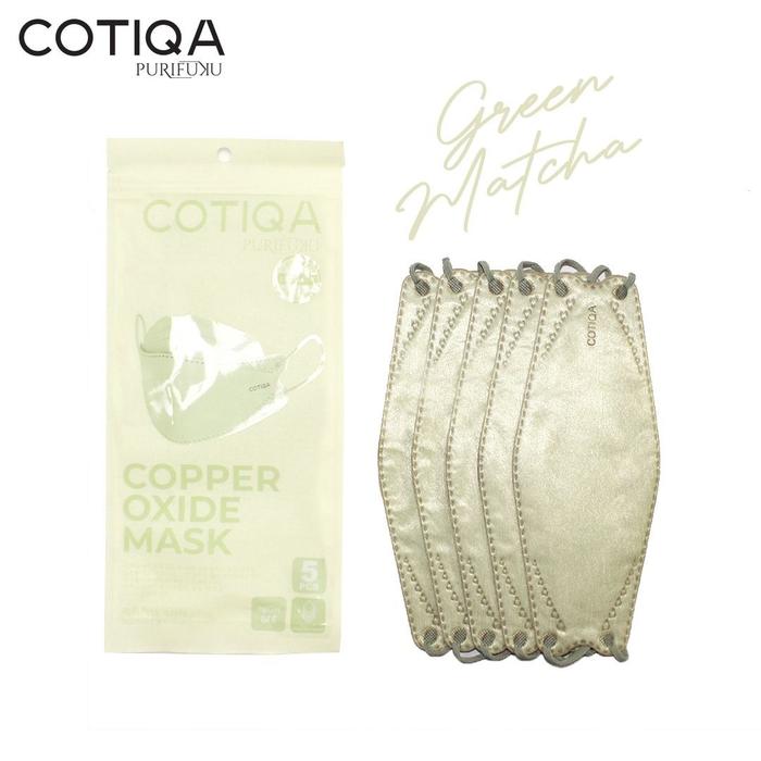 Jual Cotiqa Masker KN95 Medis - Copper Oxide Mask Korea - Matcha Green ...