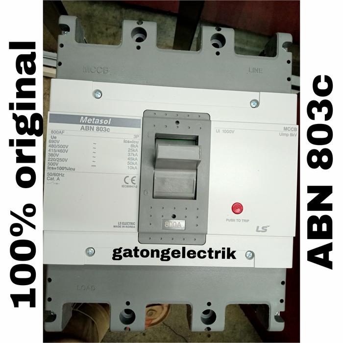 Jual mccb ls breker abn 803c 700a,800a metasol - 800a - Jakarta Barat - gatongelectrik | Tokopedia