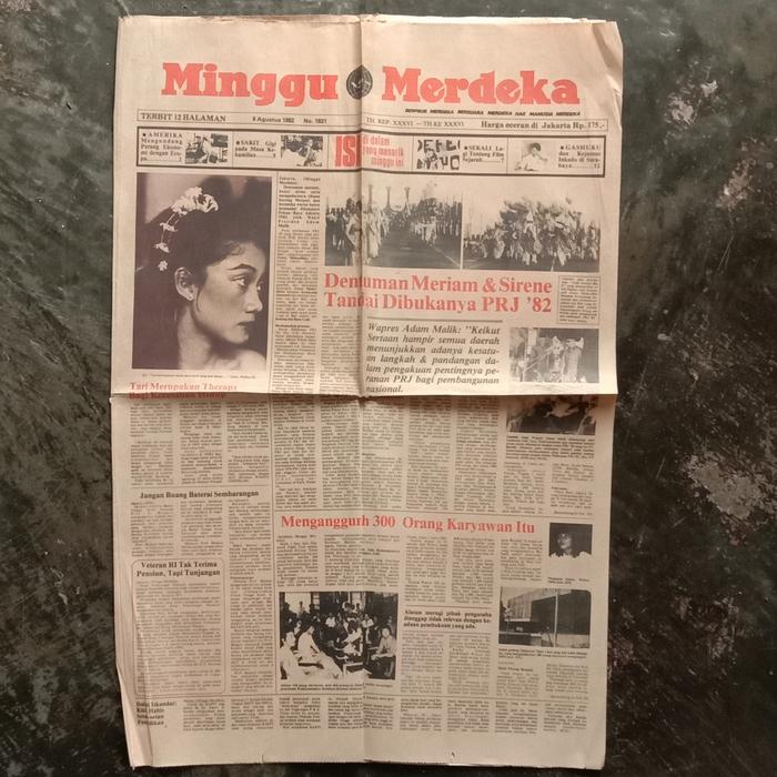 Jual Koran Jadul Kuno Lawas Minggu Merdeka 1980 An Di Seller Velvet ...