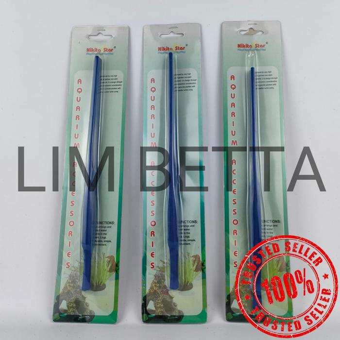 Jual NIKITA STAR PINSET PLASTIK LURUS / PINSET AQUARIUM AQUASCAPE 27 CM ...