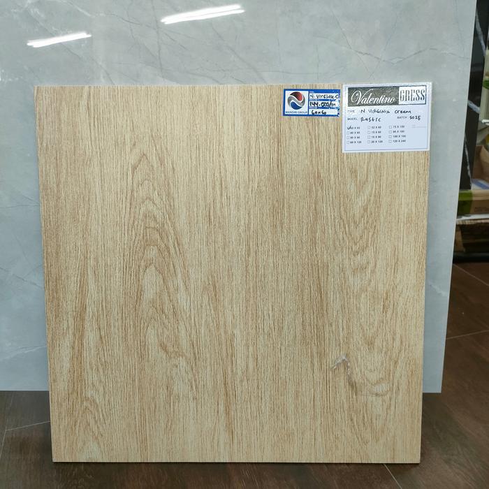 Jual granit 60x60 motif kayu Matt Virginia Cream Valentino Gress - Kab. Bogor - CENTRAL GRANIT ...