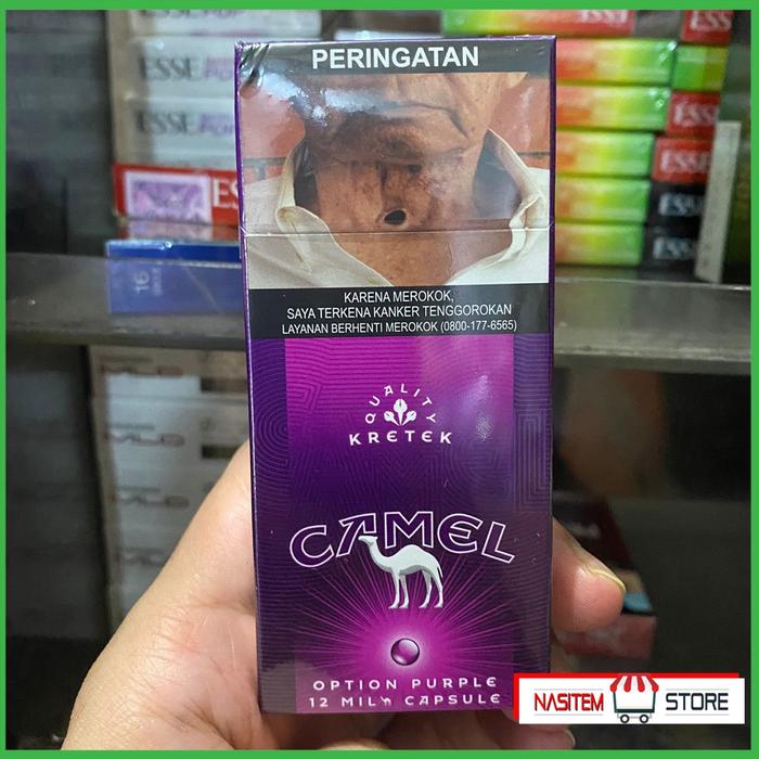 Jual ROKOK CAMEL OPTION PURPLE QUALITY KRETEK 1 BUNGKUS - 1 BUNGKUS ISI ...