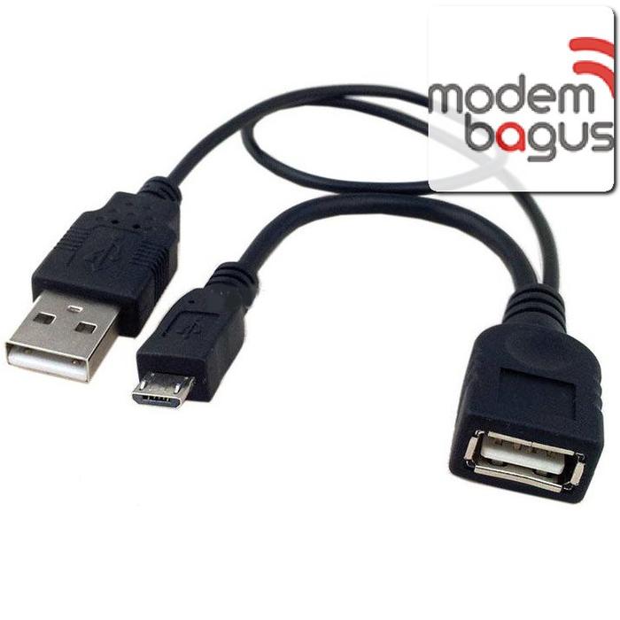 Jual OTG Micro USB to USB Male and Female Pembaca Hardisk Eksternal di ...