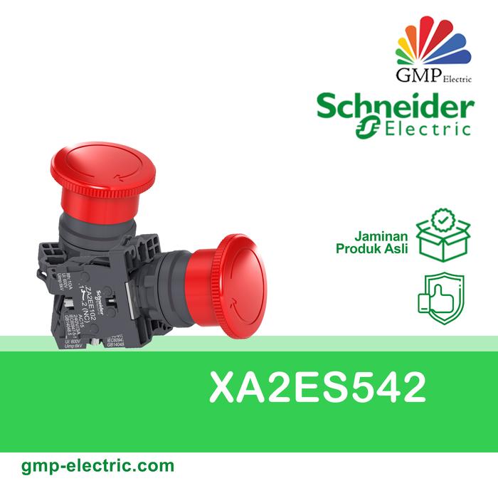 Jual Push Button Emergency Schneider XA2ES542 Plastic 1NO - Jakarta ...