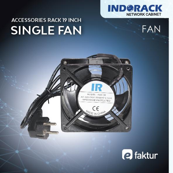 Jual Indorack Accesories Wallmount Rack Single Fan 12cm Rack Cooling ...